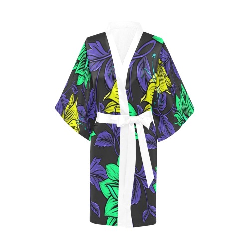Neon Tropical Green Kimono Robe | ID: D5572999