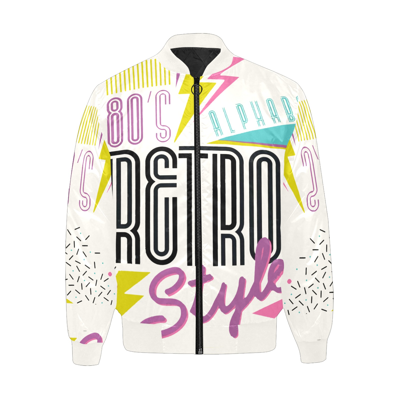 RETRO JACKET All Over Print Quilted Bomber Jacket for Men (Model H33 ...