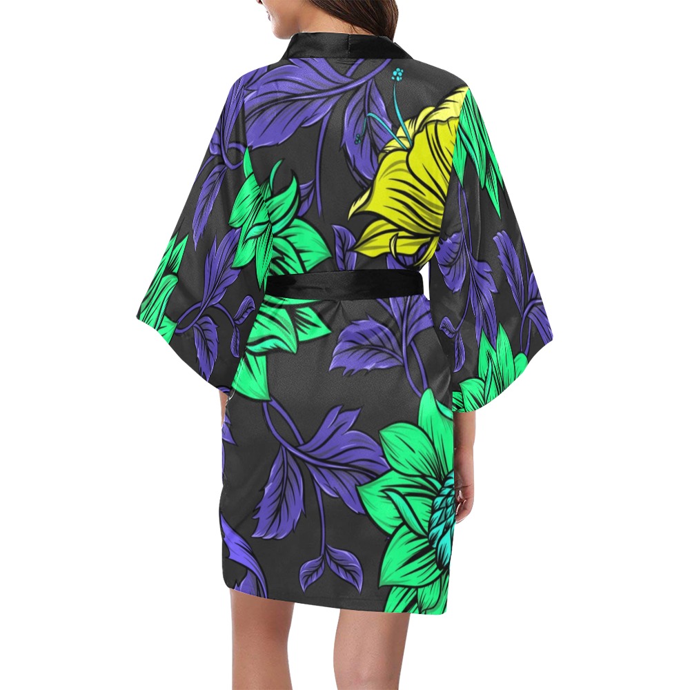 Neon Tropical Green Kimono Robe | ID: D5573000