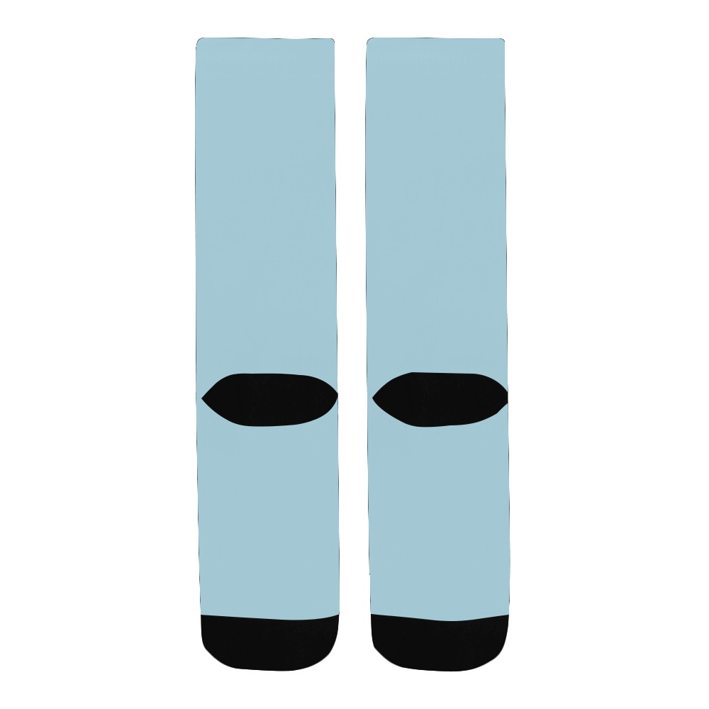 color light blue Men's Custom Socks | ID: D5505906