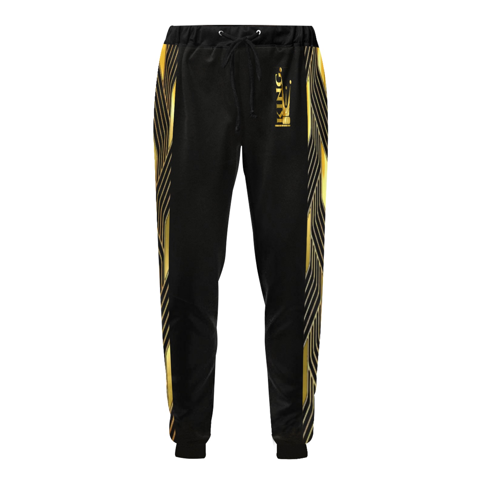 GOLD KING PANTS Men's All Over Print Sweatpants (Model L11) | ID: D5574552