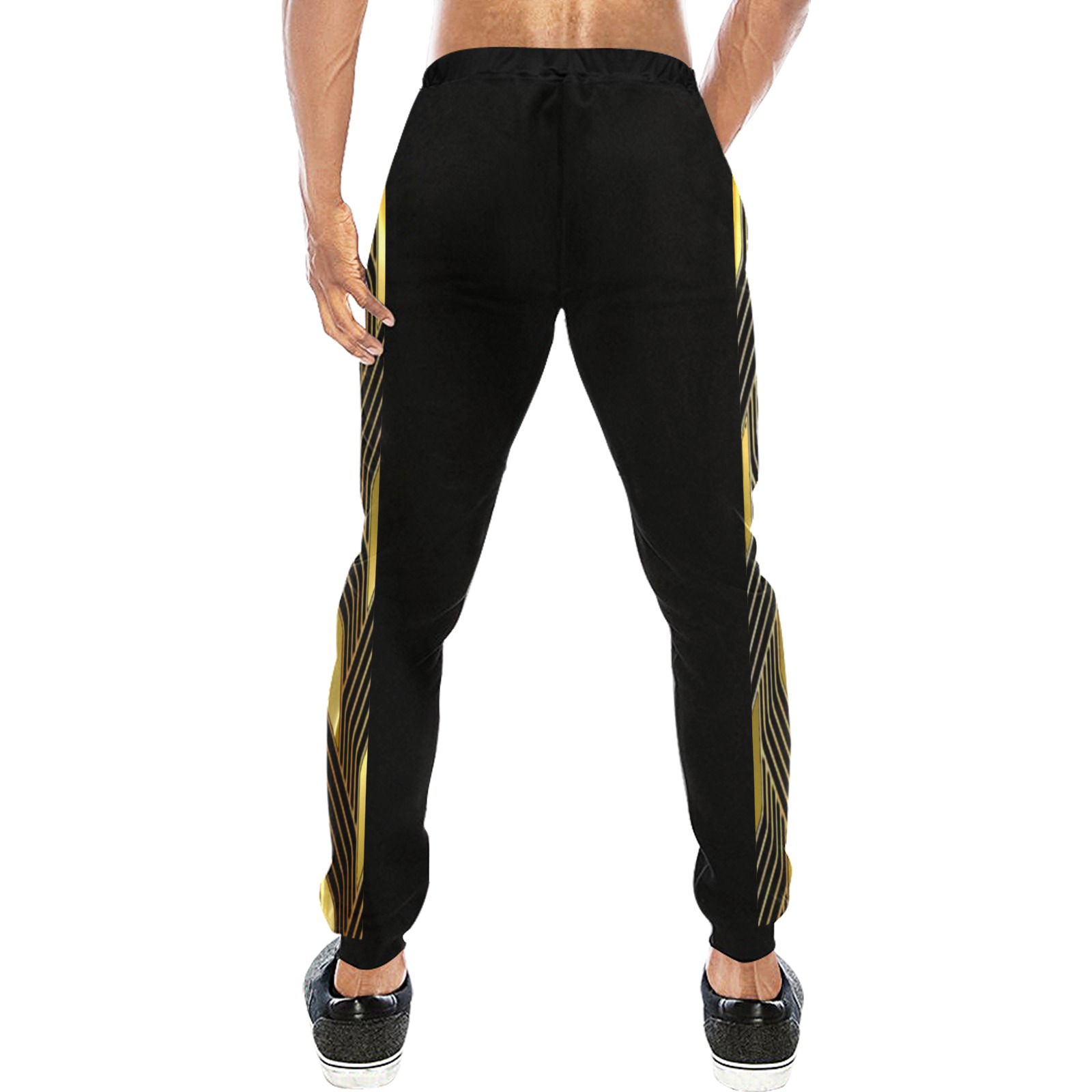 GOLD KING PANTS Men's All Over Print Sweatpants (Model L11) | ID: D5574552